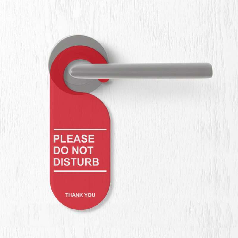 Promo Please Do Not Disturb - Handle Sign Hotel Door Signage Diskon 5% ...