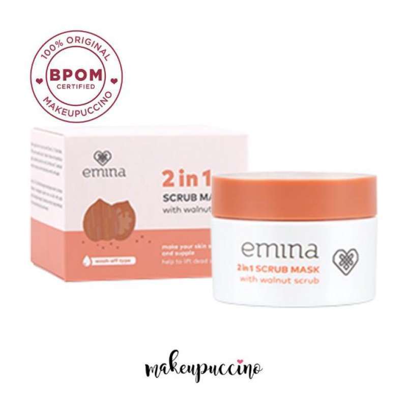 Promo Emina 2 In 1 Scrub Mask Diskon 3% Di Seller Makeupuccino1 ...