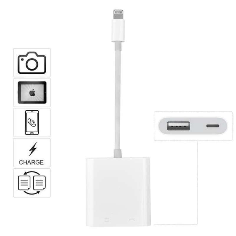 Jual AVPRO Lightning OTG Adapter With Power Input For Camera DAC ...