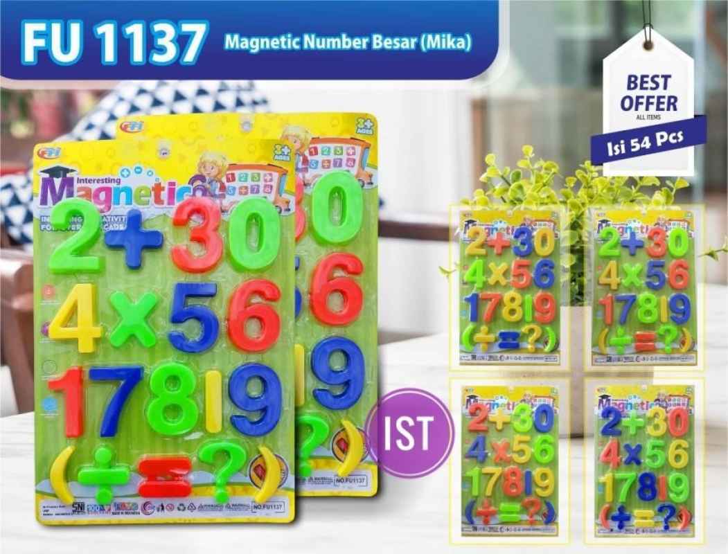 Jual Mainan Anak Magnetic Game Number Angka Jumbo Edukasi Belajar ...