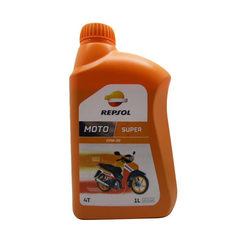 Jual REPSOL Moto Super SAE 20W-50 Oli Motor [1 Liter/ Original] di ...
