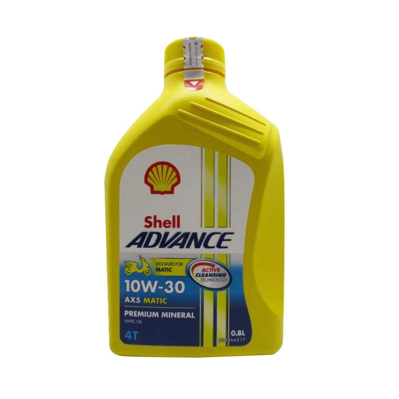 Promo Shell Advance AX5 Scooter Matic SAE 10W-30 Oli Motor [800 mL ...