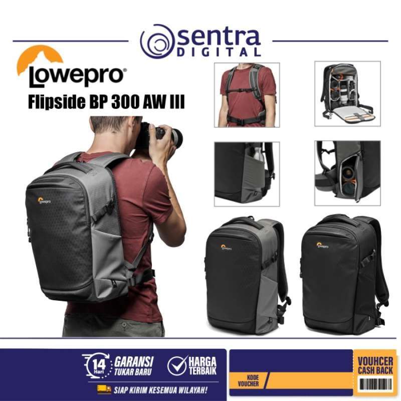 Jual Lowepro Camera Bag Flipside BP 300 AW III - Black di Seller Sentra ...
