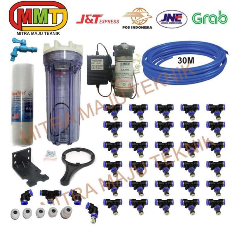 Jual Mesin Embun Walet Lengkap Set 30 Titik Nozzle Sprayer Lengkap di ...