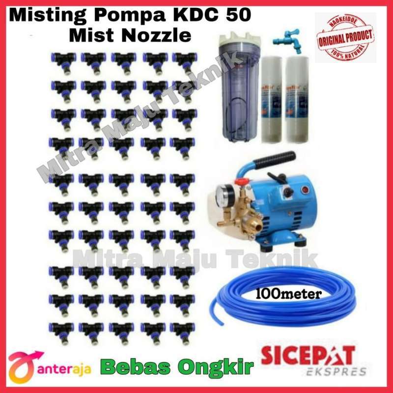 Jual Mesin Sprayer Tanaman Misting Embun Walet 50 Mist Nozzle Set ...