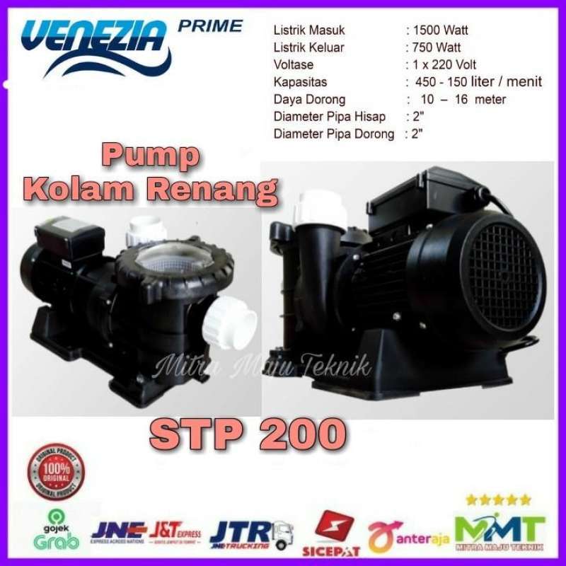 Jual Pompa Venezia Stp-200 Pompa Kolam Renang 2hp 1phase Di Seller ...