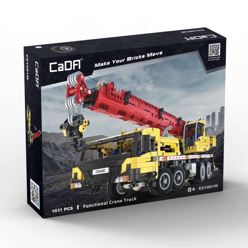 Jual Double E Cada Bricks Crane Truck C61081w Remote Control Di Seller ...