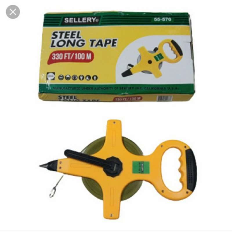Jual meteran roll tancap sellery 55576 100m plat baja steel 100 meter ...