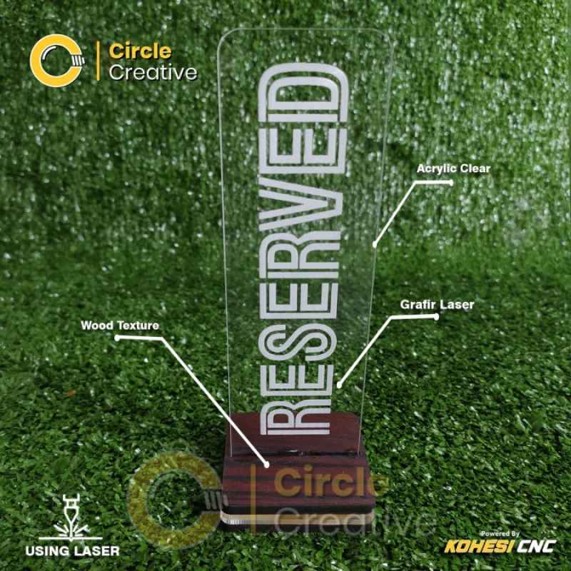 Promo NOMOR MEJA PENANDA RESERVED PREMIUM | Standing Tag Cafe Restoran ...