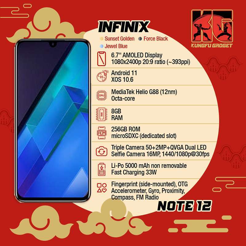 Promo Infinix Note 12 8/256 RAM 8GB Internal 256GB Garansi Resmi Diskon ...