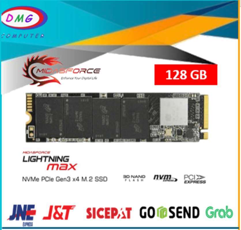 Promo SSD M.2 NVME 128GB MIDASFORCE M2 NVME 128GB MIDAS PCIe Gen3 x4 ...