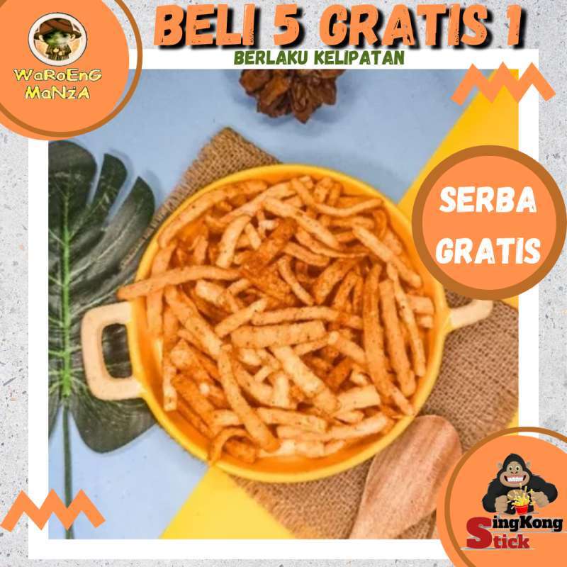 Promo SINGKONG STICK PEDAS STIK PEDAS CRISPY SPICY SINGKONG OLAHAN ...