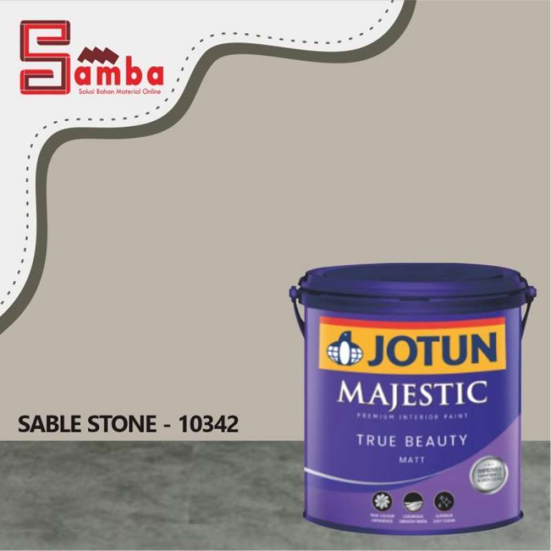Promo Jotun Majestic 10342 Sable Stone True Beauty Matt 2,5 Ltr Diskon ...