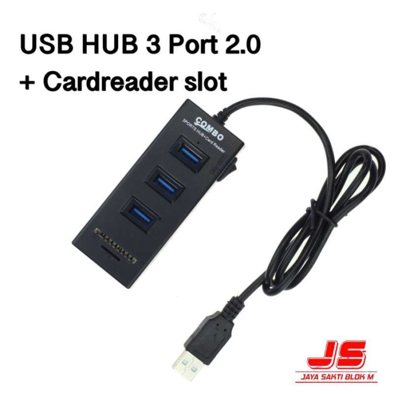 Promo USB Hub 3 Port + Card Reader Combo Diskon 23% di Seller Kompukamu ...