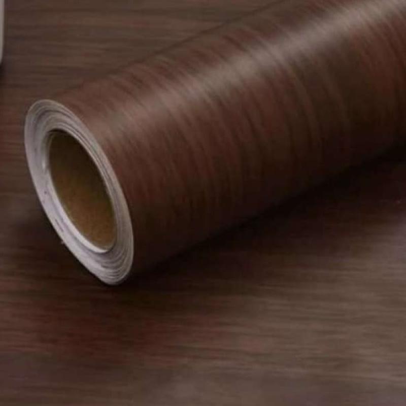 Promo wallpaper serat kayu coklat 45 x 10 mtr || Wallpaper Dinding Diskon 5% di Seller SANDAL ...