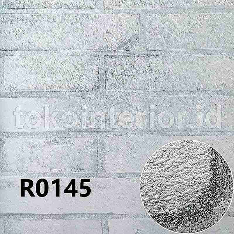 Promo Wallpaper Dinding 3D Motif Batu Bata Putih - R0145 Diskon 5% di ...