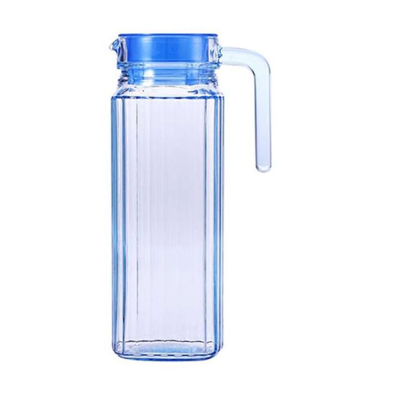 Promo Luminarc Quadro Jug Teko Air - Blue [1.1 L/ pcs] - BIRU Diskon 12 ...