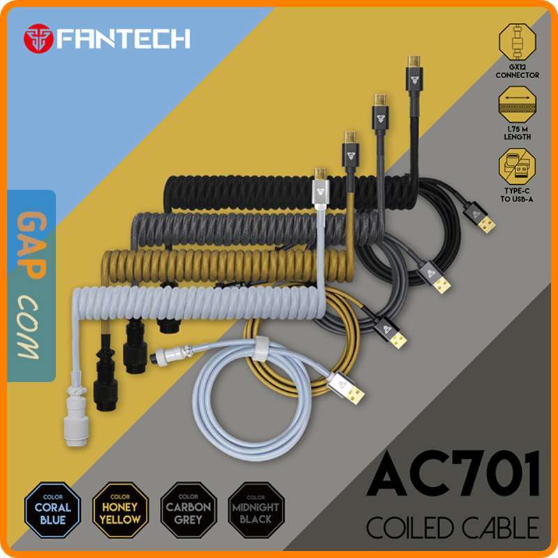 Jual Kabel Keyboard Mechanical Fantech Aviator AC701 Coiled Cable Type ...