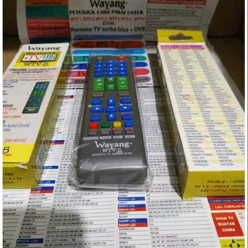 Jual REMOTE TV UNIVERSAL SERBA BISA WTV-5 WAYANG | UNIVERSAL | MULTI FUNGSI di Seller Medan ...