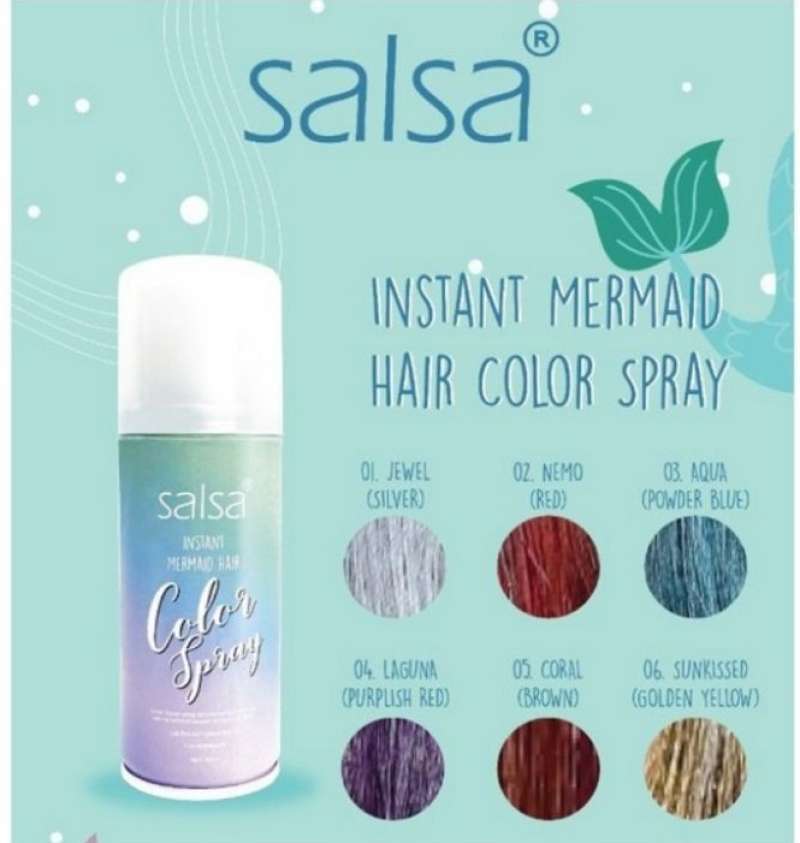 Promo Salsa Instant Mermaid Hair Color Spray 80ml Diskon 22% di Seller ...