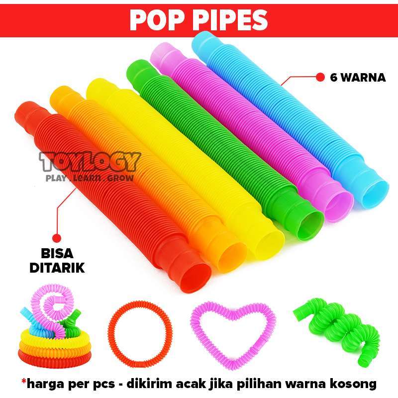 Jual Toylogy Mainan Edukasi Sensory Motorik Anak Pop Tube Tubes Pipes ...