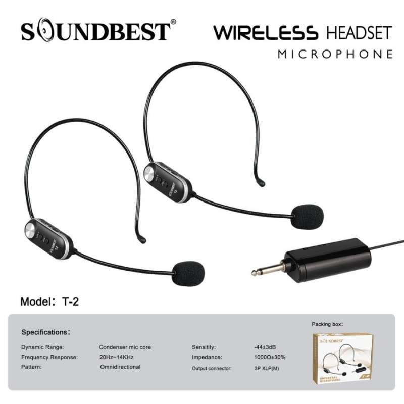 Jual Mic Wireless Headset Soundbest T 2 Original T2 Bando Di Seller ...
