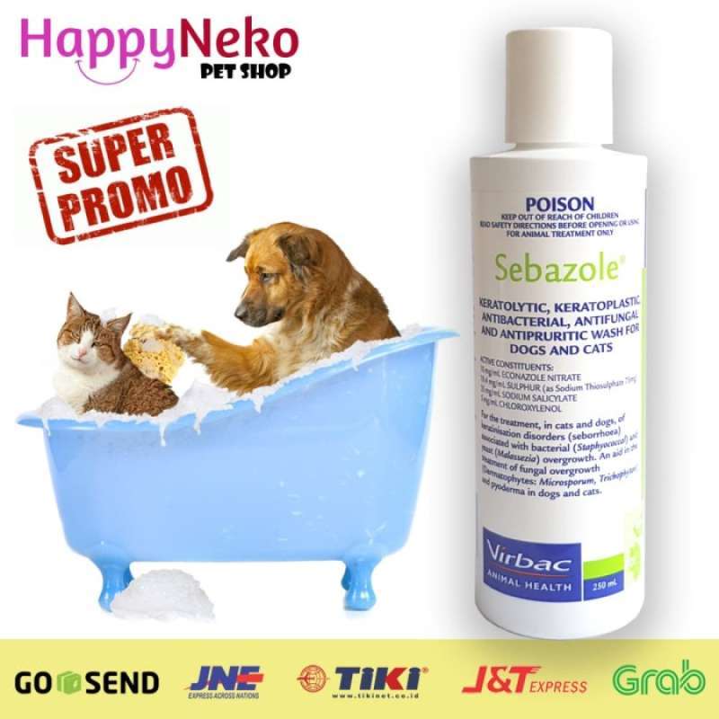 Promo Sebazole Virbac Poison 250 Ml Shampo Hewan Anti Bakteri Dan Jamur ...