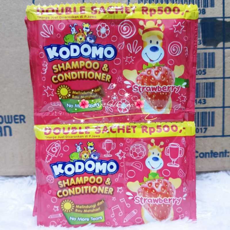Jual Kodomo Shampoo dan Conditioner 1 RENCENG ISI 12 DOUBLE SACHET di Seller kios Hana - Pasir ...