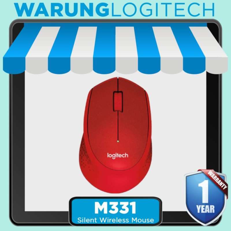Jual Mouse Wireless Logitech M331 Silent Plus Blue di Seller Kompukamu ...
