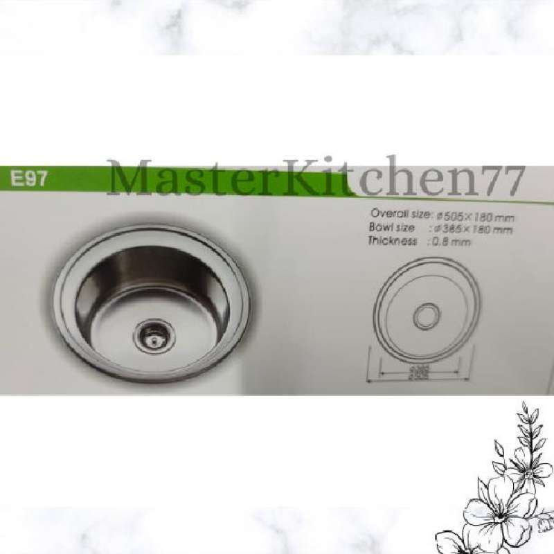 Jual Sink Elite E 97 / Elite E97 / Sink cuci piring Bulat di Seller MASTER KITCHEN77 - Kota ...