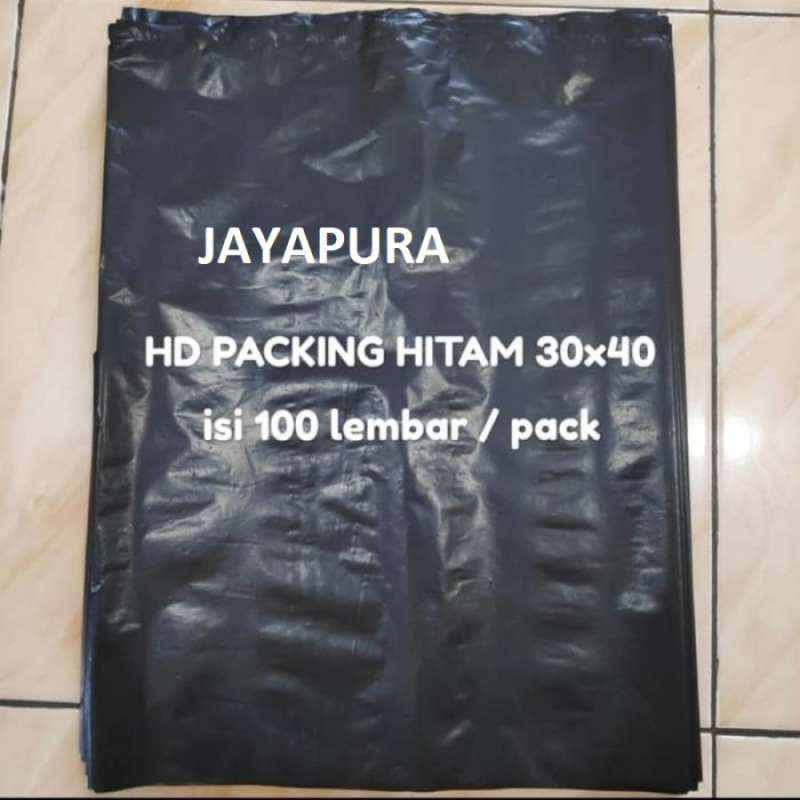 Jual plastik packing hitam uk 30x40, hd packing, plastik sampah ...