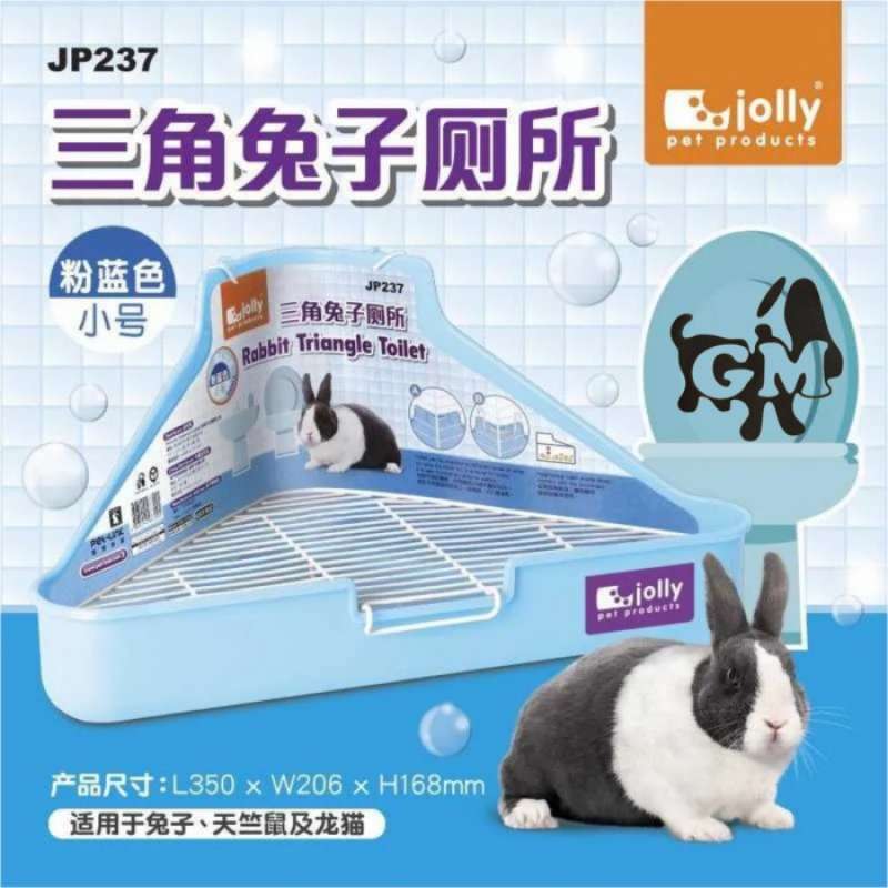 Jual Jp237 Jolly Rabbit Triangle Pet Toilet Small Wc Sudut Kelinci di Seller Widya Planet Shop ...