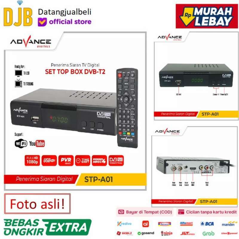 Promo Advance Top Box STB Digital Full HD TV DIGITAL Set DVB-T2 USB player Diskon 25% di Seller ...