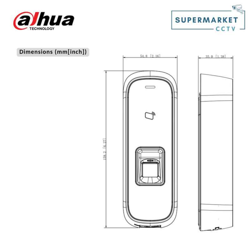 Jual Access Control Standalone Terminal Dahua Dhi-asi1202m Akses ...