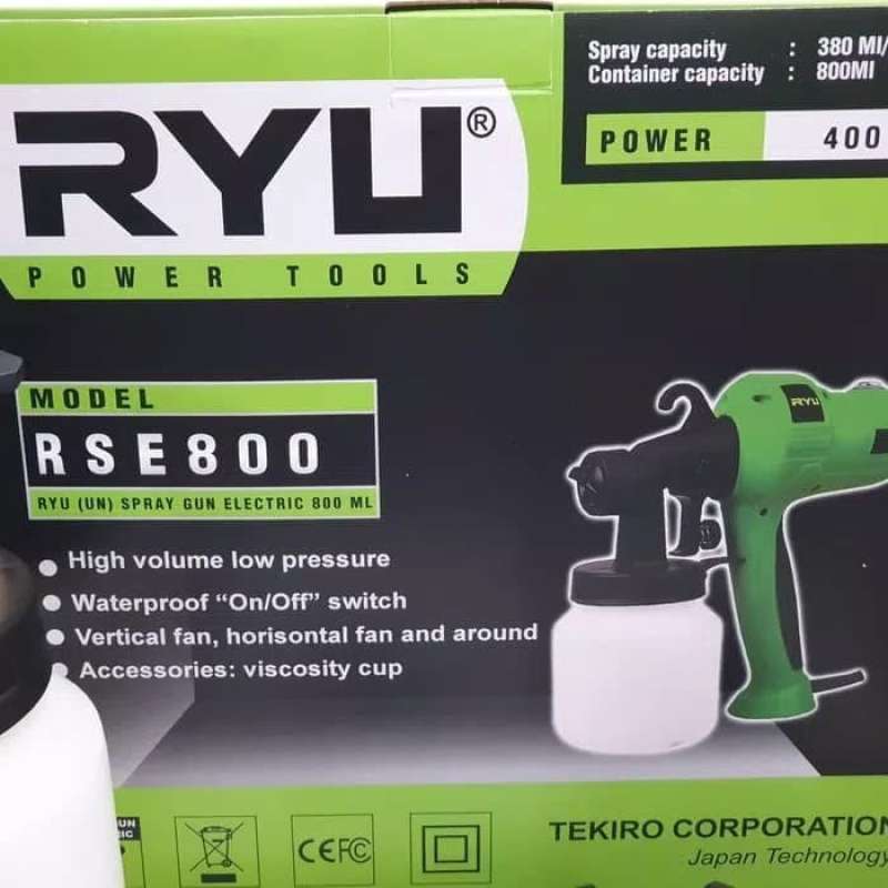 Jual Ryu RSE- 800 Spray gan elektrik elektric RSE800 Paint zoom ryu di ...