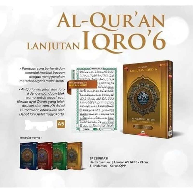 Jual Al Quran Lanjutan Iqra 6 di Seller Jbbookstore - Kebagusan, Kota ...
