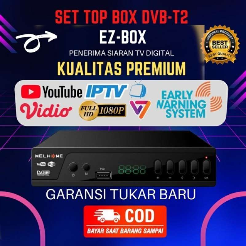 Jual SET TOP BOX TV DIGITAL EZBOX APLLE HD WIFI DVB-T2 PENERIMA SIARAN ...