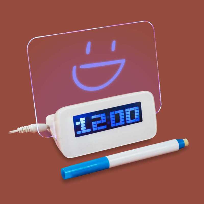Promo GLO - Satzuma Jam LCD Display Alarm Clock with Memo Board - 003 ...