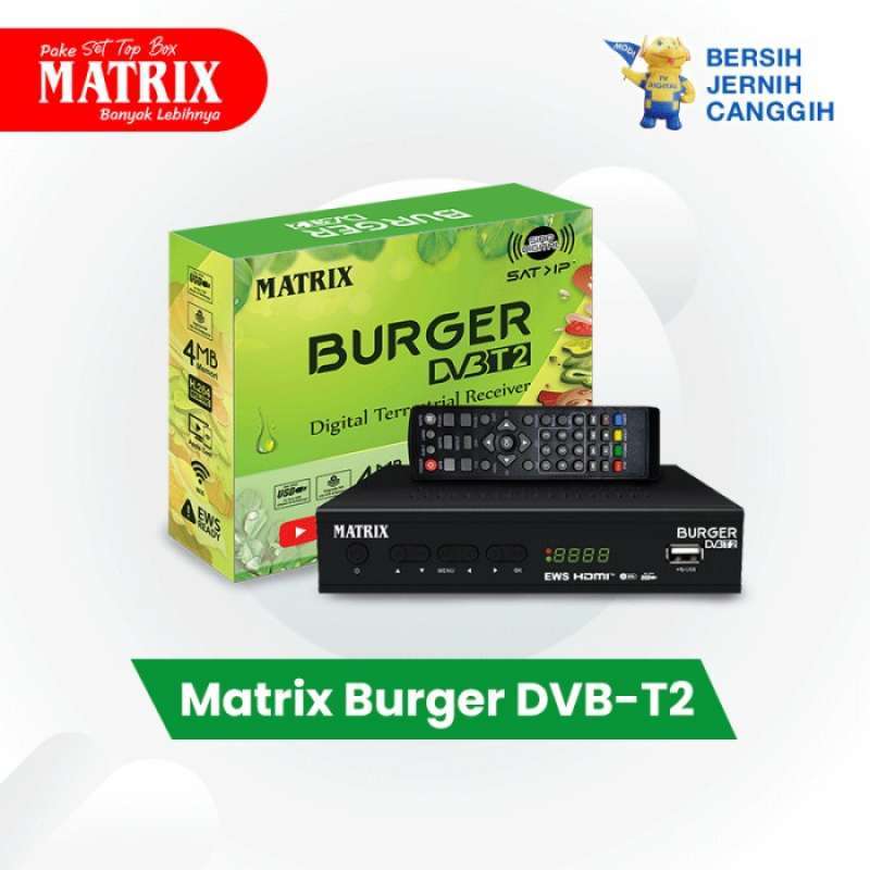 Jual Set Top Box Matrix Burger Dvbt2 Di Seller Sweet Shop - Cengkareng ...