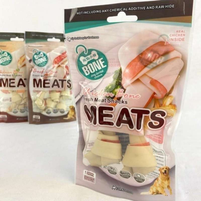 Jual Orgo Fresh Meat Knotted Chicken Bone M - Dog Snack Di Seller ...