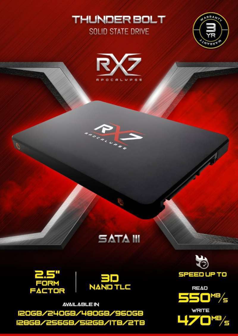 Jual Solid State Drive 2.5 Sata Rx7 / Ssd Sata 3 / Sata Iii Garansi ...