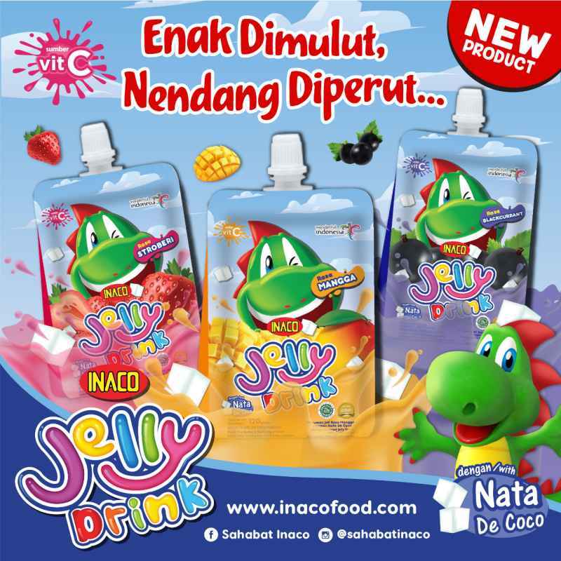 Jual Inaco Jelly Drink Nata De Coco (1 Pak Isi 5) Jelly Enak Dan Murah ...