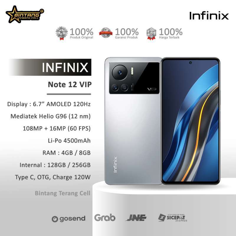 Jual INFINIX NOTE 12 VIP RAM 8/256GB GARANSI RESMI di Seller Bintang ...