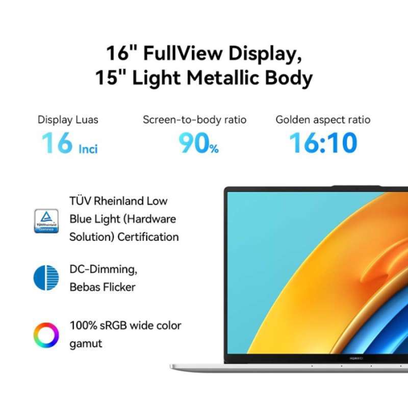 Jual Huawei Matebook D16 Laptop [16+512gb] - Intel I5 Di Seller Huawei ...