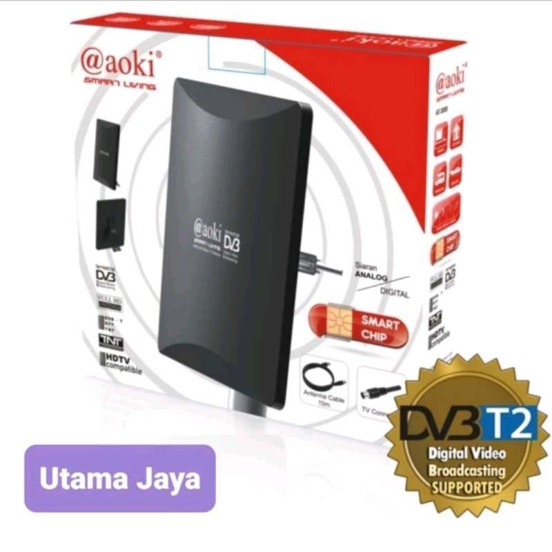 Jual Antena Tv Digital Luar Dalam Indoor Outdoor Aoki At 3000 Di Seller Utama Jaya Elektrik ...