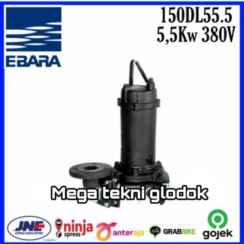 Jual Pompa Submersible Ebara 150dl55.5 7,5hp 380v/ Sewage Pump Air Kotor Di Seller Mega Tehnik ...