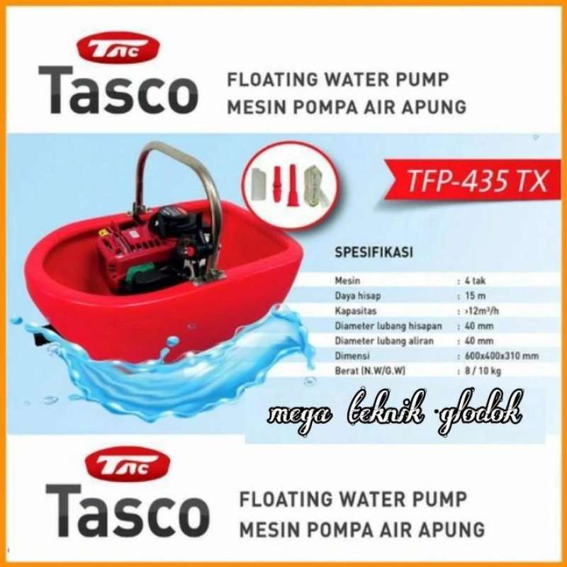 Jual Tasco Floating Pump TFP435TX 4 Tak / Pompa Air Apung 4tak di ...
