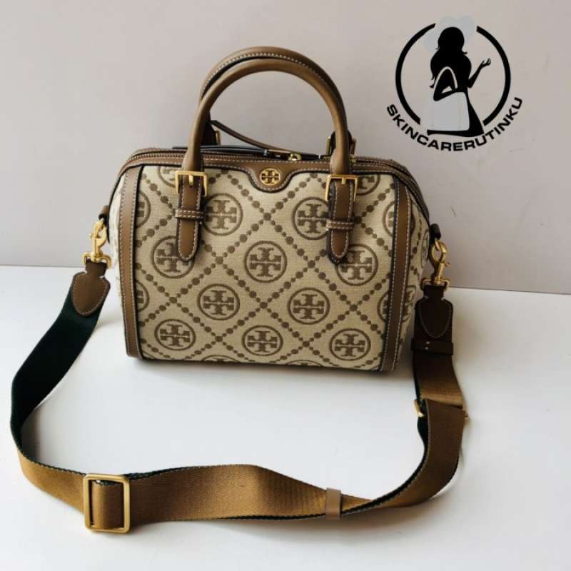 Jual Tory Burch T Monogram Jacquard Duffle Hazel - ORIGINAL GUARANTEE ...