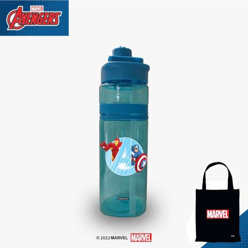 Promo Marvel Avengers Kids Water Bottle / Botol Minum MAV938 Diskon 76% ...