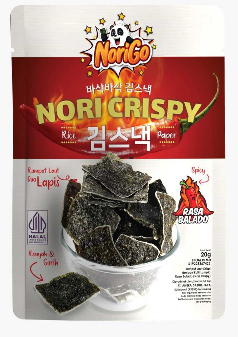 Promo NoriGo Nori Crispy Rasa Balado [20 g] Diskon 14% di Seller Masuya ...
